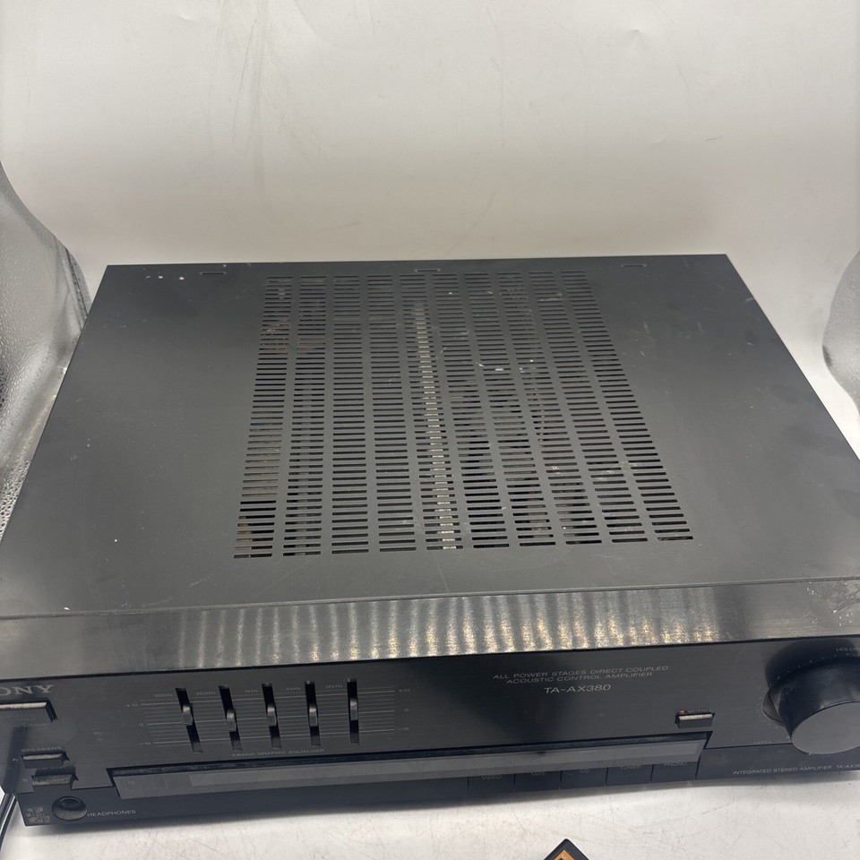Sony Integrated Stereo Amplifier TA-AX380 200W bundle Remote Japan Made ...
