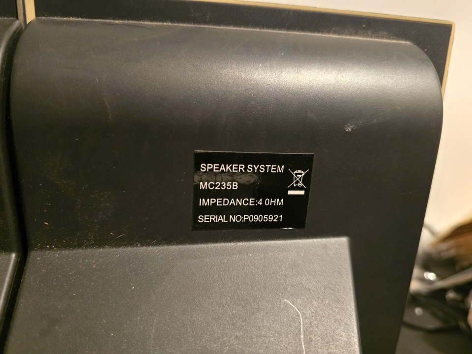 Philips Micro System MC235B/37 CD-R/CD-RW Compatible Stereo - No Remote ...