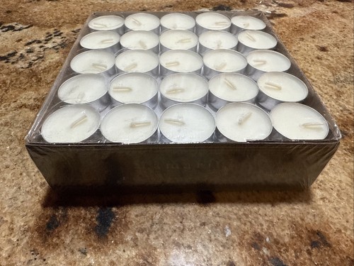 Amari White Unscented Indoor & out Tealight Candles 100 Tealight ...