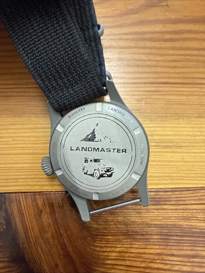 Boderry Land Master Titanium Automatic Watch. Runs Great. | eBay