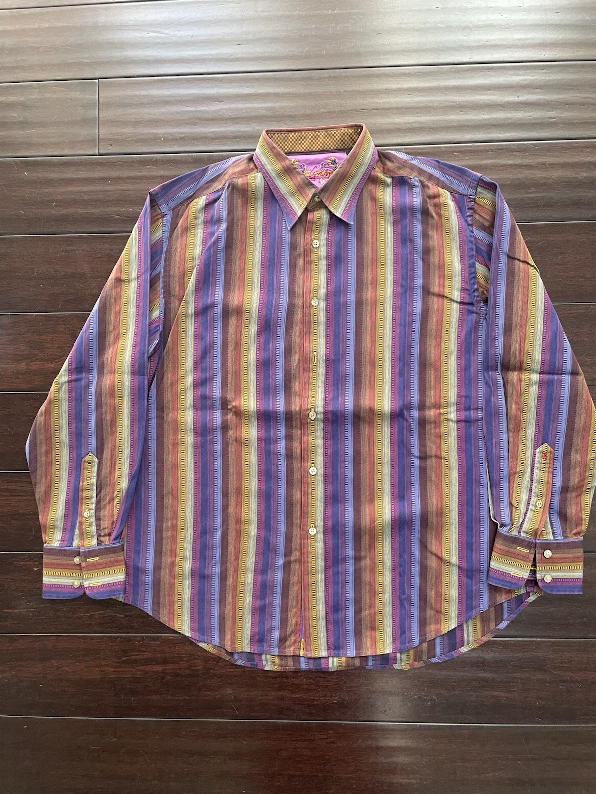 Robert Graham Men’s Signature XL Multi Colored Stripe… - Gem