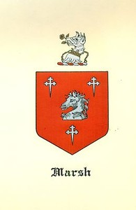 *Great Coat of Arms Marsh Family Crest genealogy, would look great ...