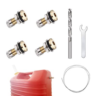 4 Pack Metal Gas Can Vent Cap Fuel Gas Can Vent Caps Replacement Vent ...