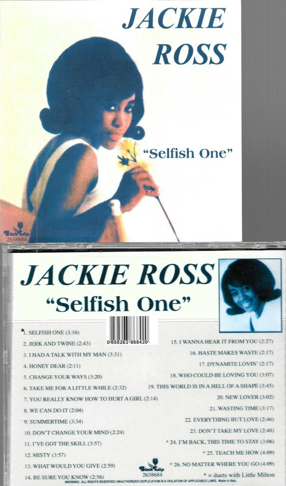 JACKIE ROSS-SELFISH ONE/VERY BEST-27 CUTS-NEW SEALED IMPORT CD ...