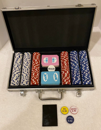 Vintage 300 POKER CHIP 11.5 g Set NEW YORK NEW YORK & RIO Cards from ...
