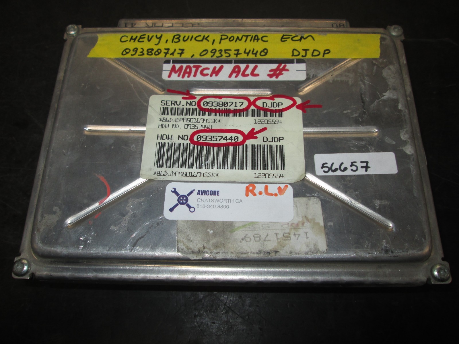 *CHEVY BUICK PONTIAC ECM #09380717/09357440 DJDP GM Control Module ...
