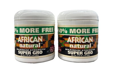 African Natural Super Gro Maximum Strength 5.25 Oz(2 Jars) | eBay
