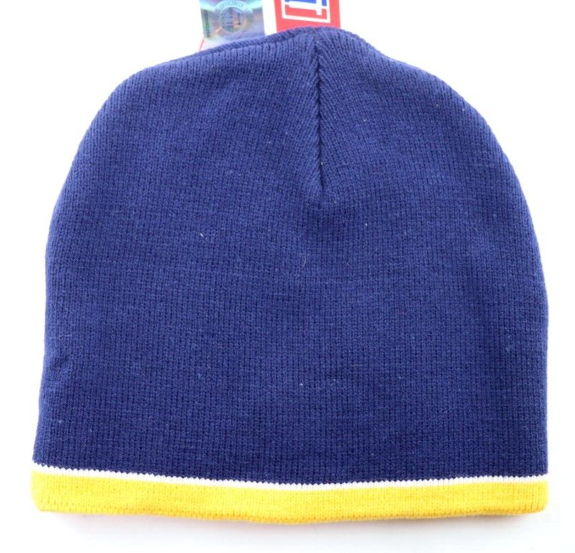 Vintage Twins Georgia Tech Yellow Jackets NCAA Blue Beanie Logo Cap Hat ...