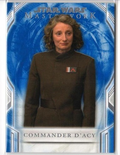 2018 Topps Star Wars Masterwork Blue Commander D'Acy #92 | eBay