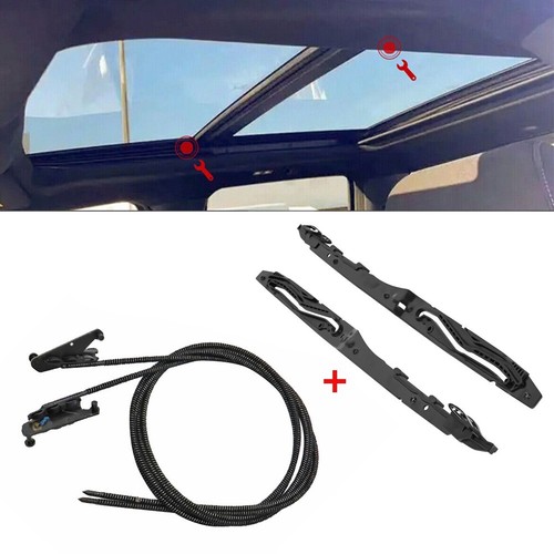 Complete Sunroof Replacement Kit With Glass Cables+Track Assembly For ...