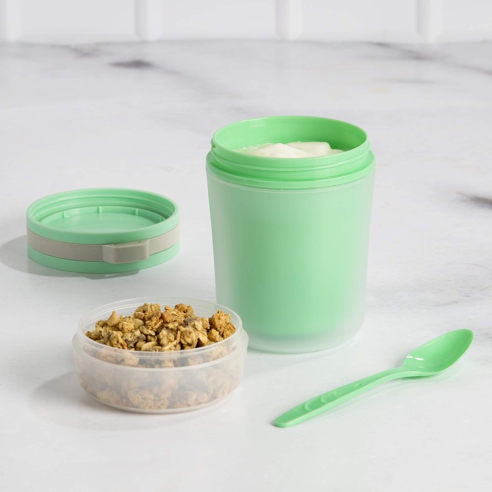 Double Wall Insulated Yogurt Container Leak Proof Food Storage Snack ...