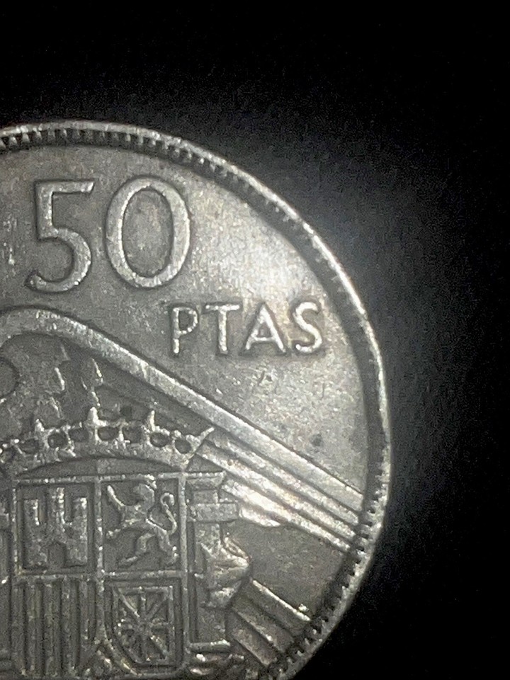 1957 (59 in star) 50 Ptas Spain Edge Lettering Coin | eBay