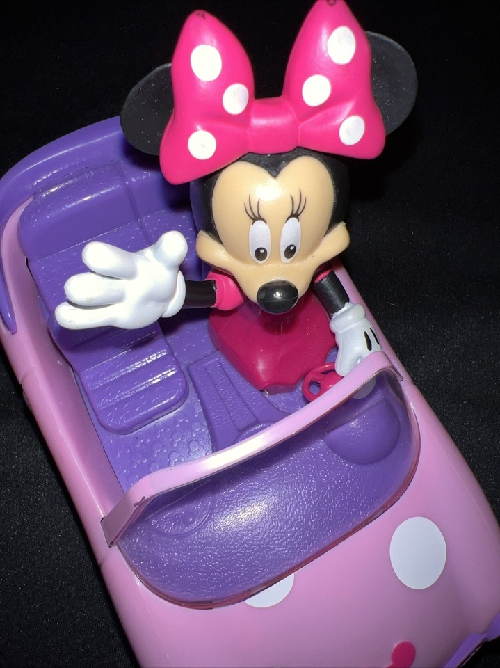 Jada Toys Disney Minnie Mouse Pink Roadster RC Car Remote Control WORKS ...