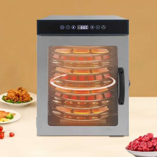 12-Tier Electric Food Drying Machine Stainless Steel Fruit Dryer Food ...
