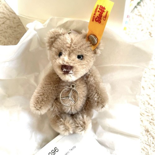 Steiff Teddy Bear Keychain Cafe au Lait Mercedes-Benz Logo | eBay