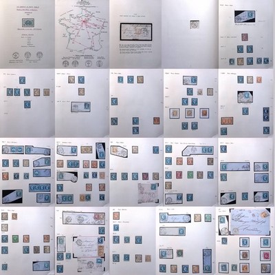 FRANCE: Travelling Post Offices on Railways Study Singles/Covers 60 ...