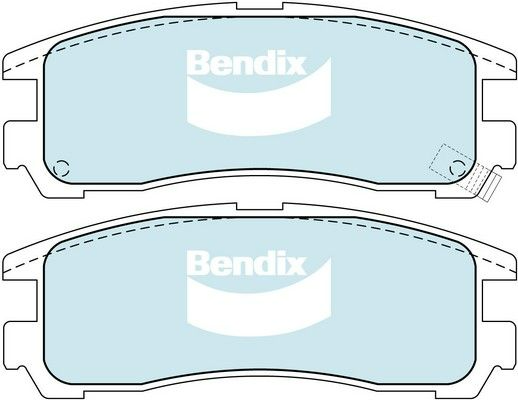 Bendix General CT Brake Pad Set Rear For Mitsubishi GTO [Z1A] 3.0LAWD ...
