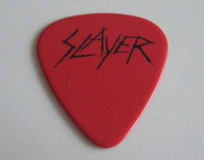 Slayer Guitar Pick #8R Red W/Black Thin Logo | eBay