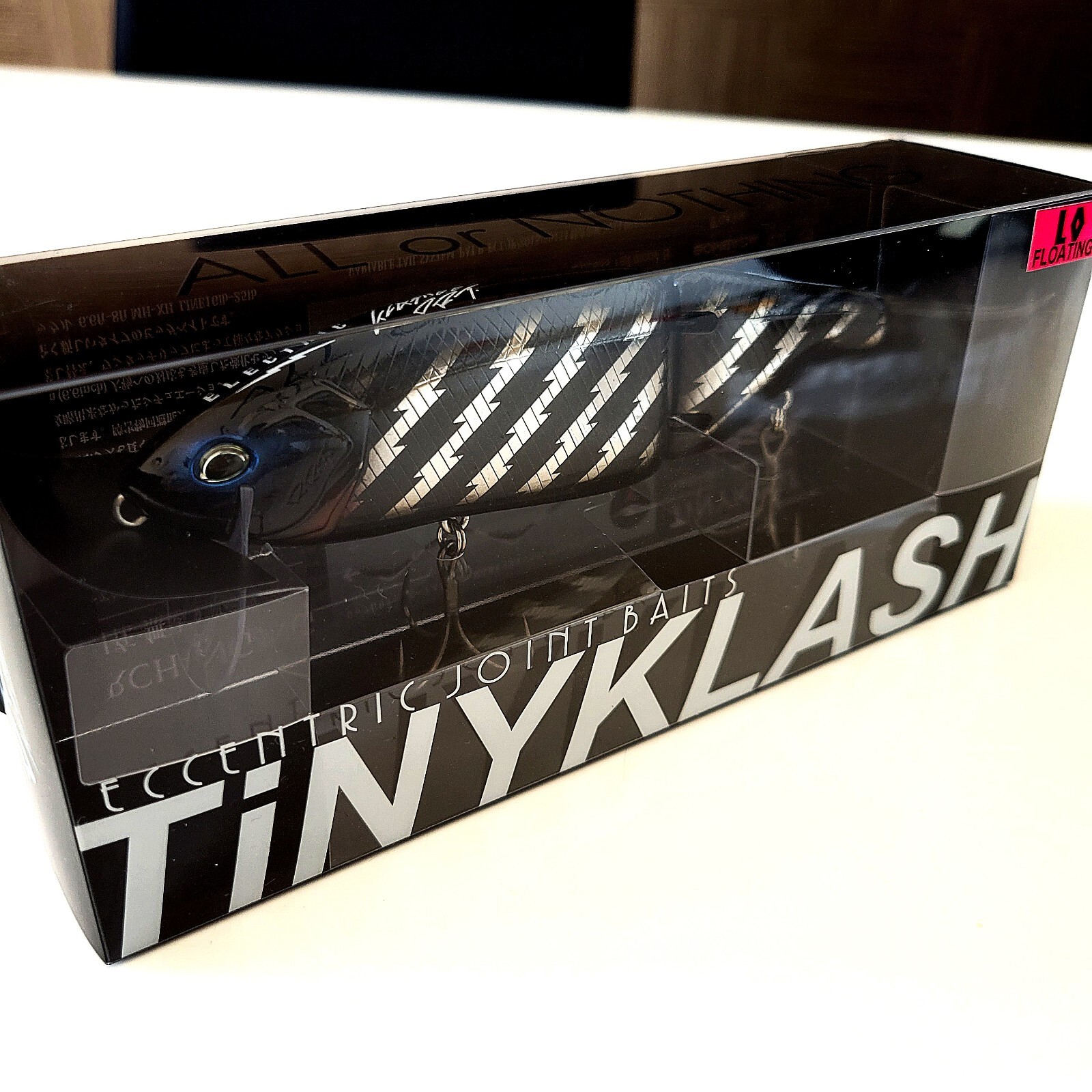 DRT TINY KLASH Electric Black Low Swimbait Glide Bait Fishing Japanese ...