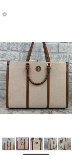 NWT Tory Burch 155079 Blake Canvas Jumbo Tote 197865037453| eBay