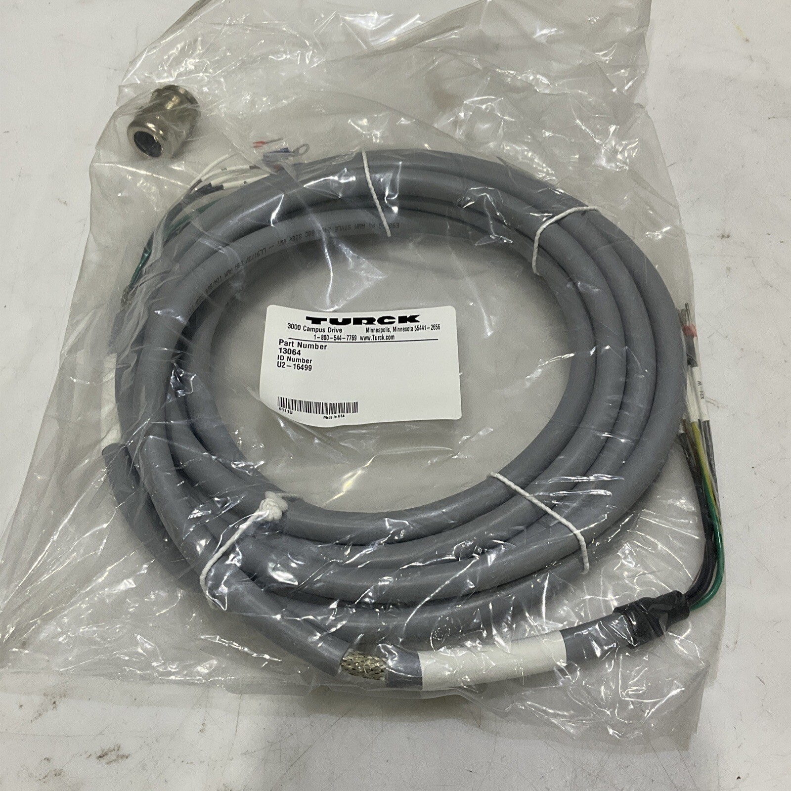 TURCK U2-16499 13064 CABLE ASSEMBLY W4056 INDUCT MP U500 U3S | eBay