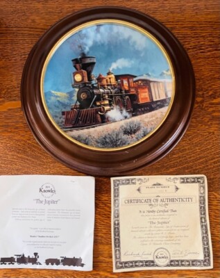 Train Plate with Wood Frame - Numbered and Limited Edition - 400A | eBay