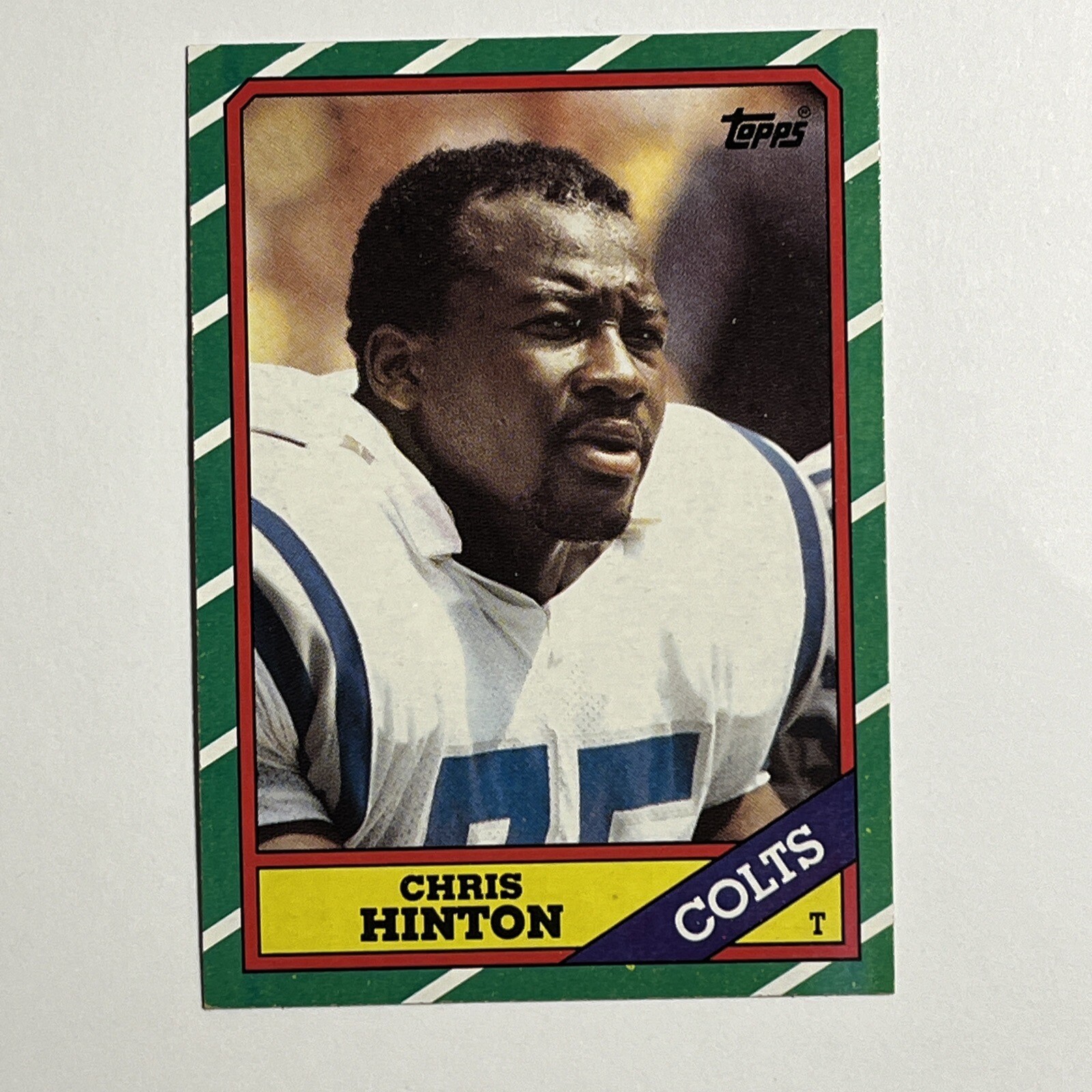 1986 NFL Topps Chris Hinton Indianapolis Colts #321 | eBay