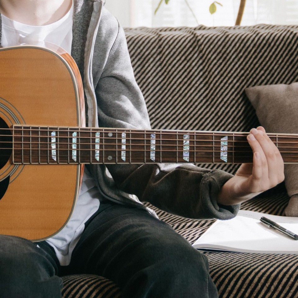 2 Pcs Guitar Stickers Fretboard Patterned Decal Electric Creative ...