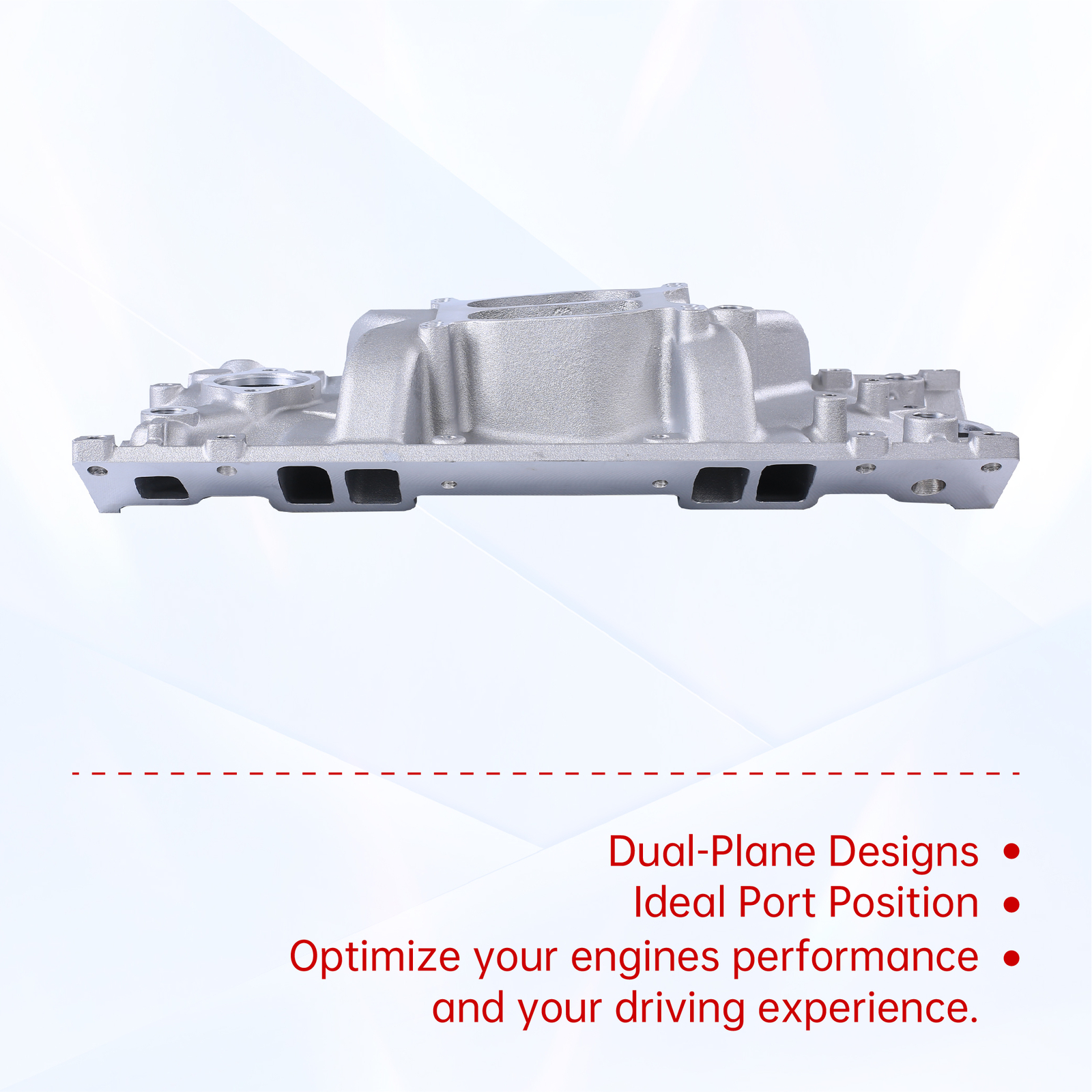 SBC Chevy Dual Plane Satin Aluminum Intake Manifold For Vortec 350 ...