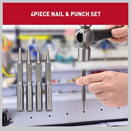 4piece Nail Setter Punch And Center Punch Set | eBay