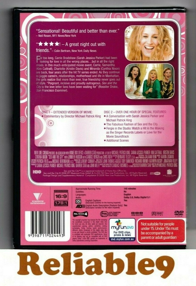 Sex & the city The movie extended cut 2DVD+Special features Sealed ...