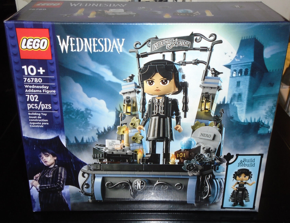 MATTEL/LEGO, WEDNESDAY ADDAMS/FIGURE, BUILDING SET(76780) & MONSTER ...
