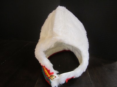 Nor cap Norway winter hat white red yellow green button and loop close ...