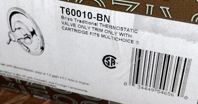 Brizo Traditional T60010-BN Brushed Nickel Thermostatic Shower Faucet ...