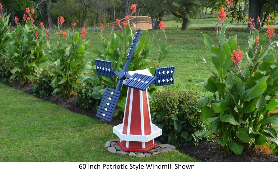 Amish-Made Wooden Dutch Windmill Yard Decoration - Available in 21 ...