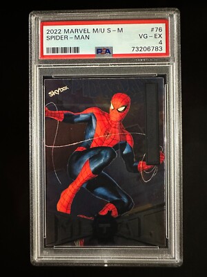 2022 Marvel Metal Universe Spider-Man #76 - Spider-Man - Skybox - PSA 4 ...
