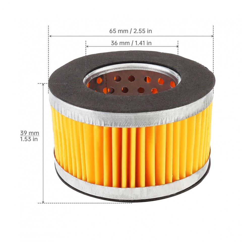 5x Replacement Air Compressor Intake Paper Filter Element Piston Type ...