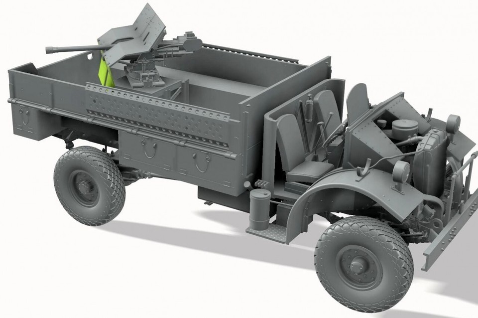 Thunder Model TM35306 1/35 LRDG CMP F30 TRUCK w 37mm AT Gun Model Kit ...