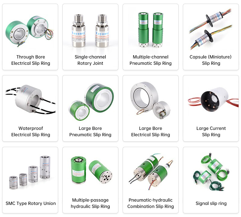 Eayonsy Hole 50MM Rotating Slip Ring Metal Rotor Durable Sturdy 6/12 ...