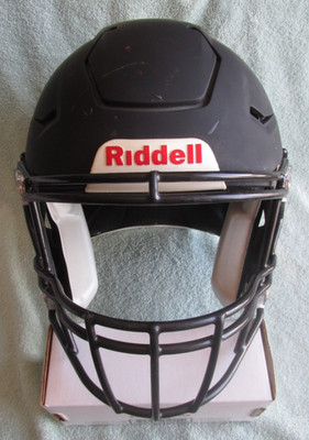 RIDDELL SPEEDFLEX MATTE BLACK FOOTBALL HELMET ADULT SIZE LARGE MASK ...