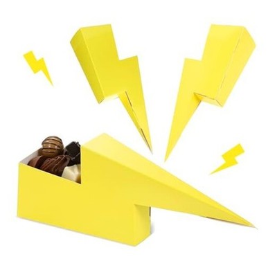 10 Pcs Animated Party Favor Box Yellow Lightning Bolt Theme Candy Treat ...
