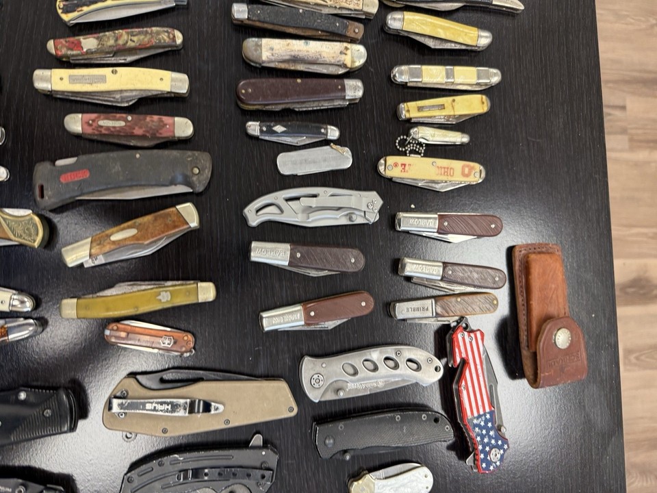 Vintage Pocket Knife Collection Lot 74 Knives Buck Old Timer Barlow ...