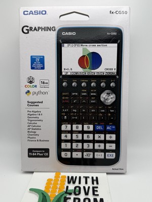 Casio FX-CG50 Color Graphing Calculator with Natural Textbook Display ...