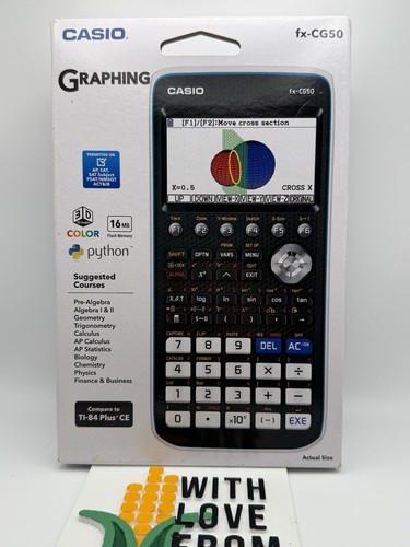 Casio FX-CG50 Color Graphing Calculator with Natural Textbook Display ...