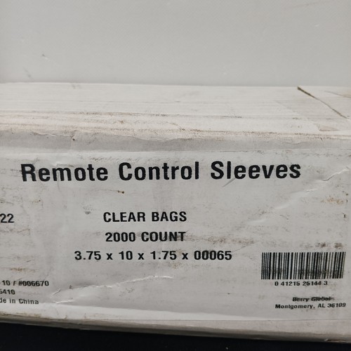 remote control sleeves clear bags 2000 count | eBay