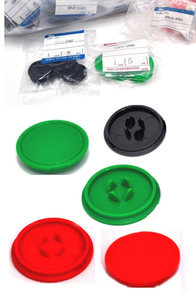 IDEC ABW-100 SWITCH PUSHBUTTON ACTUATOR Chrome Bezel SWITCH CAP included | eBay