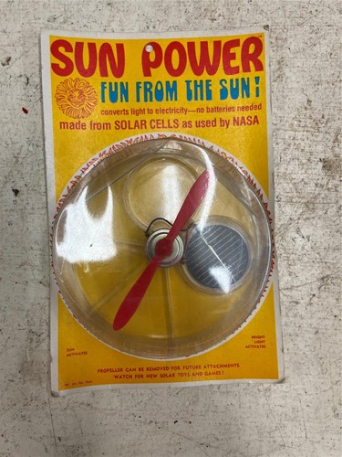 vtg 1970s sun power Fun from the sun solar propeller kids toy No. 101 ...