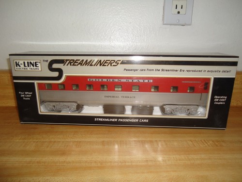 K-Line O Scale Streamliners Penn Golden State Imperial Terrace Passenger Car | eBay