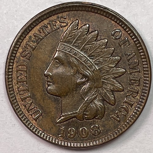 1908 Red Brown Indian Head Cent Uncirculated UNC Coin #19968 | eBay