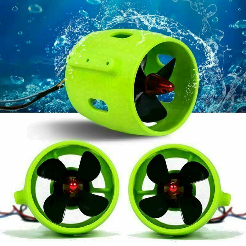 12V-24V Underwater Thruster Motor 4Blades Propeller/ESC For ROV RC Bait ...